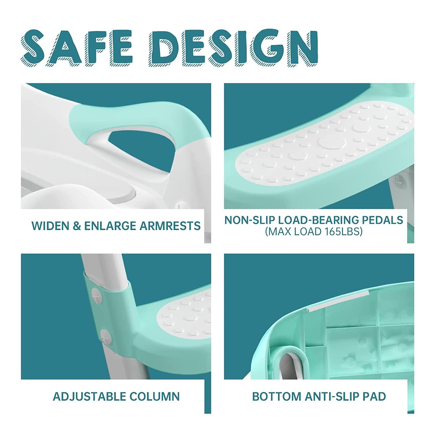 Potty Training Seat with Step Stool Ladder - Gentle Monster Toddler ...