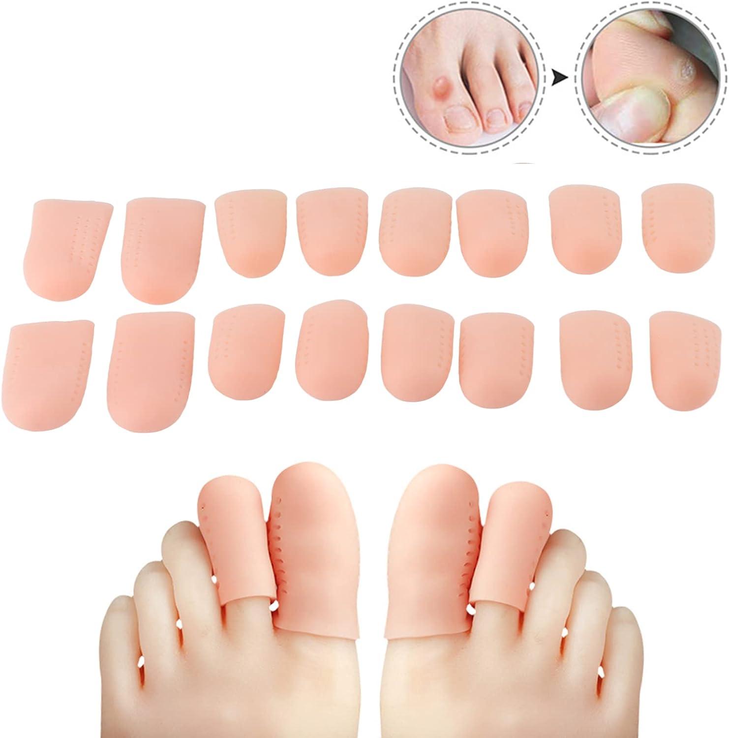LBEC Big Toe Sleeves - ML Size 8 Pairs Silicone for Hammer Toe, Ingrown ...