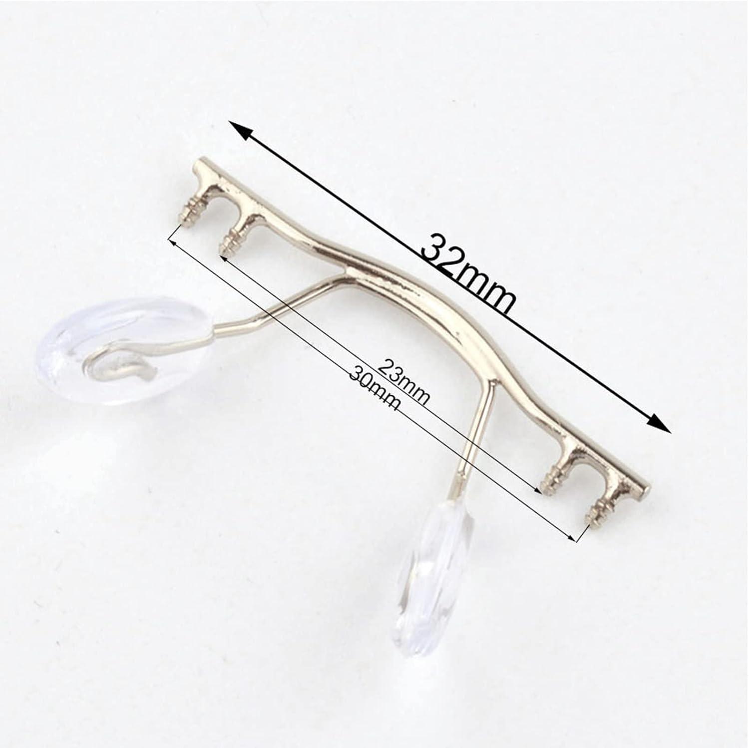 5pcs Rimless Eyeglass Nose Bridge Replacement - Stainless Steel with ...