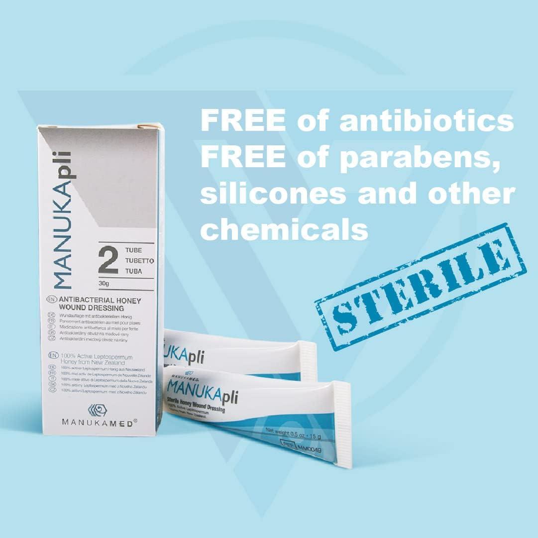 ManukaMed MANUKApli Sterile Wound Dressing 100% Bioactive MGO 560 ...