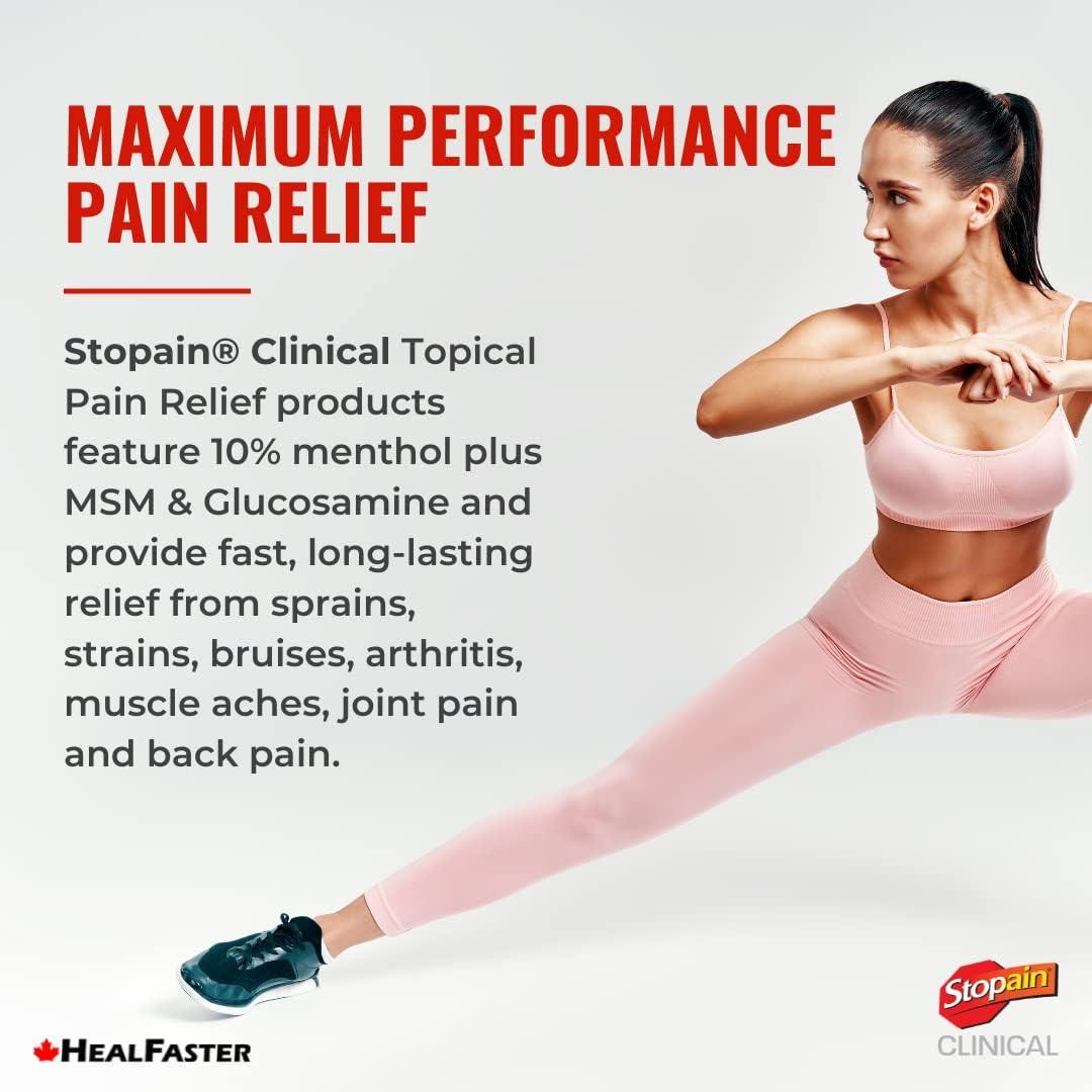 Stopain Clinical Roll-On fast comfort from sprains strains muscle aches ...