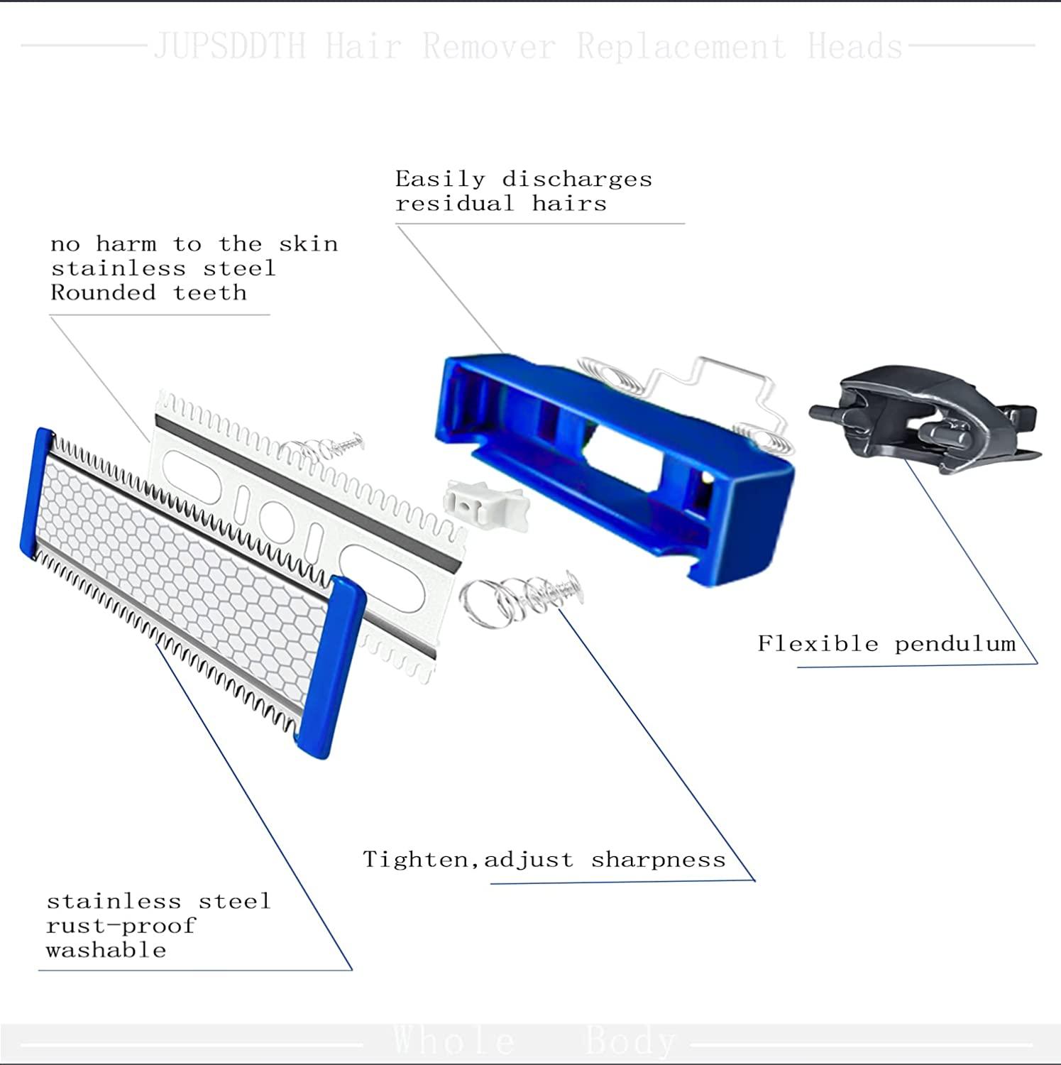 4PCS Replacement Blades for Microtouch Solo Trimmer - Old Version Solo ...