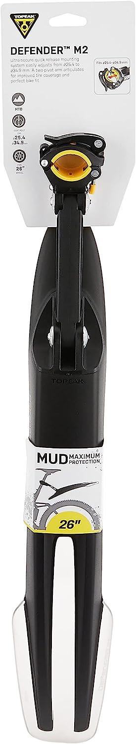 Topeak Defender M2 Rear Mountain Bike Mudguard Black | Durable ...