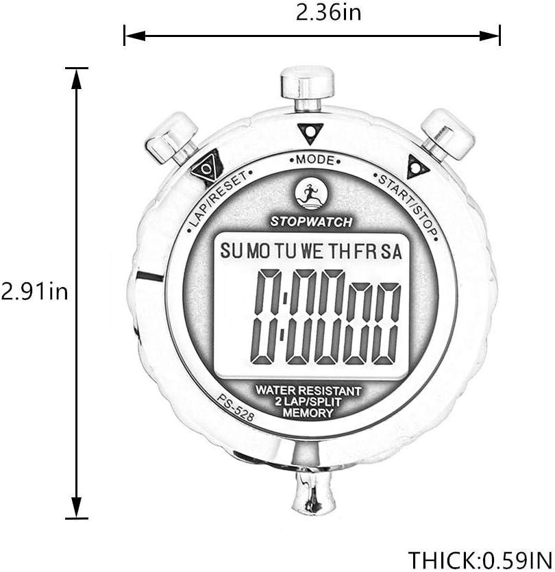 Rolilink Waterproof Stopwatch for Sports - 2 Lap Timer for Competitions ...