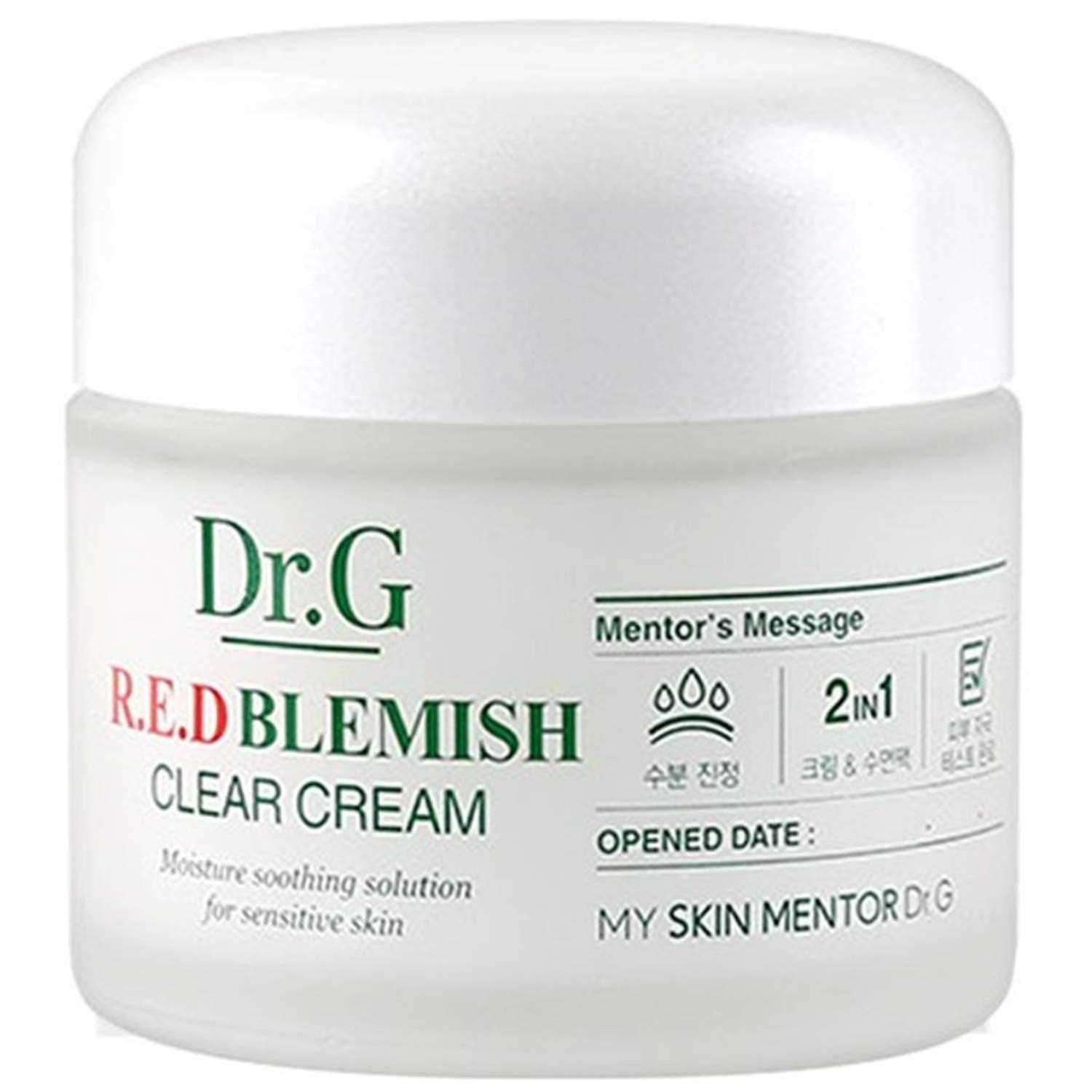 Dr.G R.E.D Blemish Clear Soothing Cream (70ml) with 5-Cica Complex ...