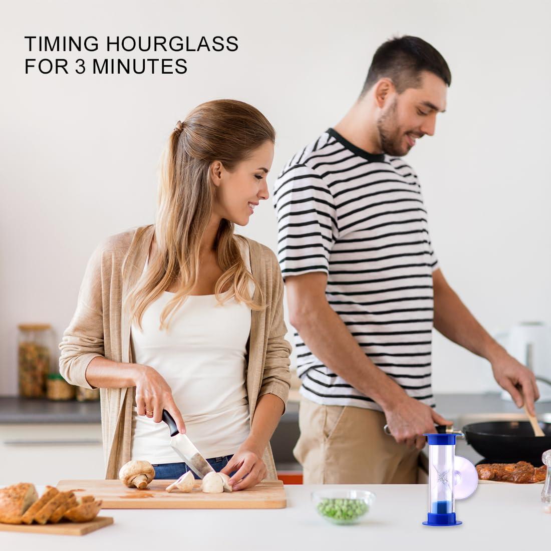 REQAG 2-Piece Hourglass Timer - 3 Minute Children's Tooth Brushing ...