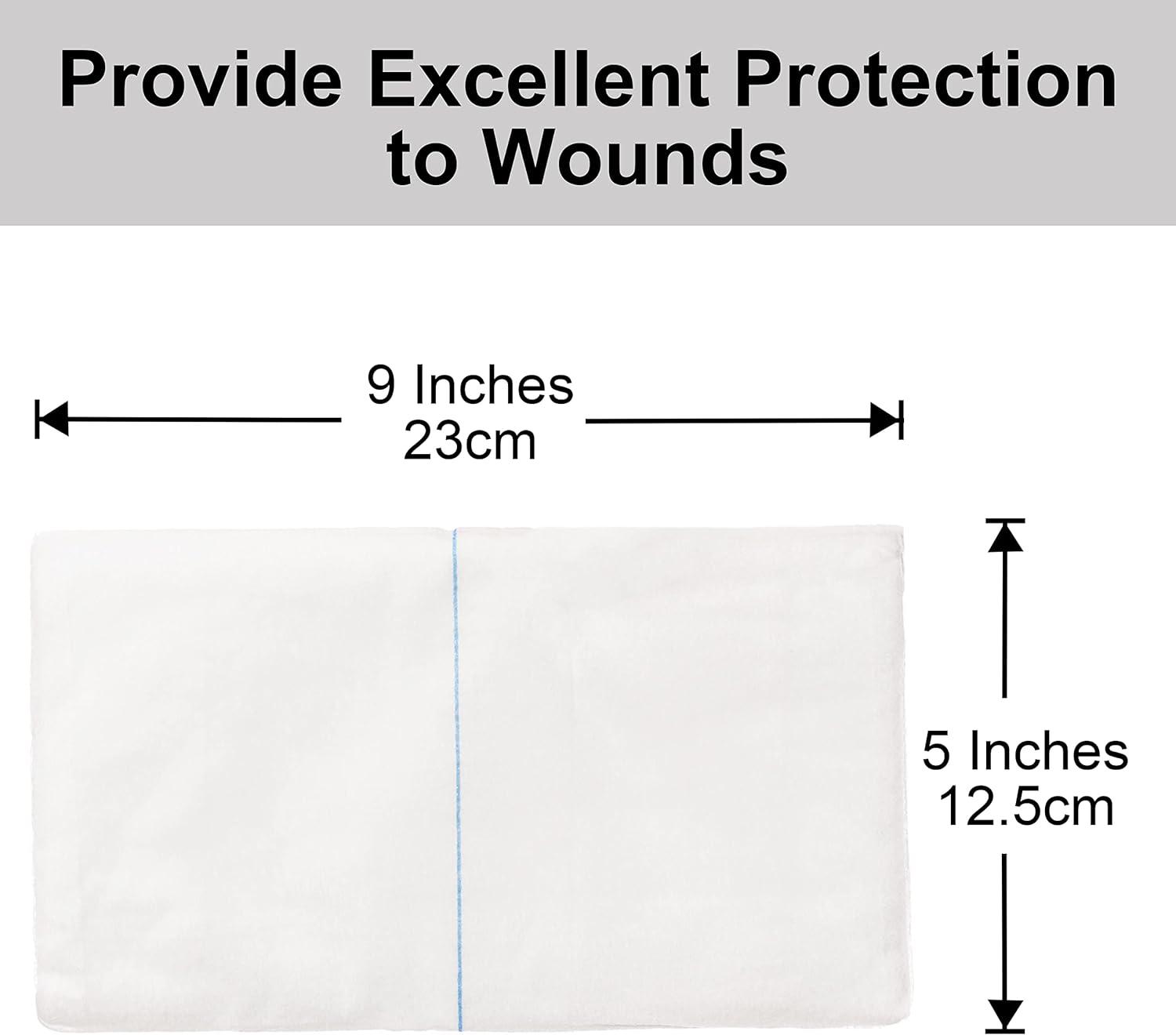 Sterile ABD Combine Pads - 25 Count, 5x9 Individually Wrapped ...