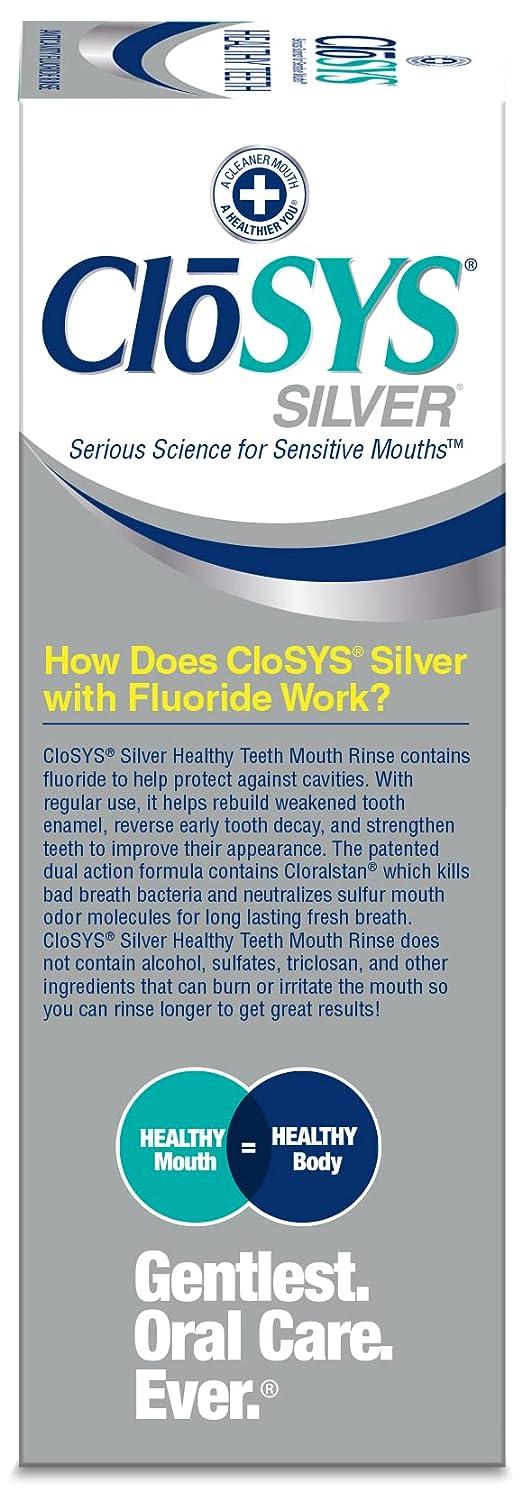 CloSYS Healthy Teeth Oral Rinse Mouthwash - 32 Fl Oz (Pack of 1 ...
