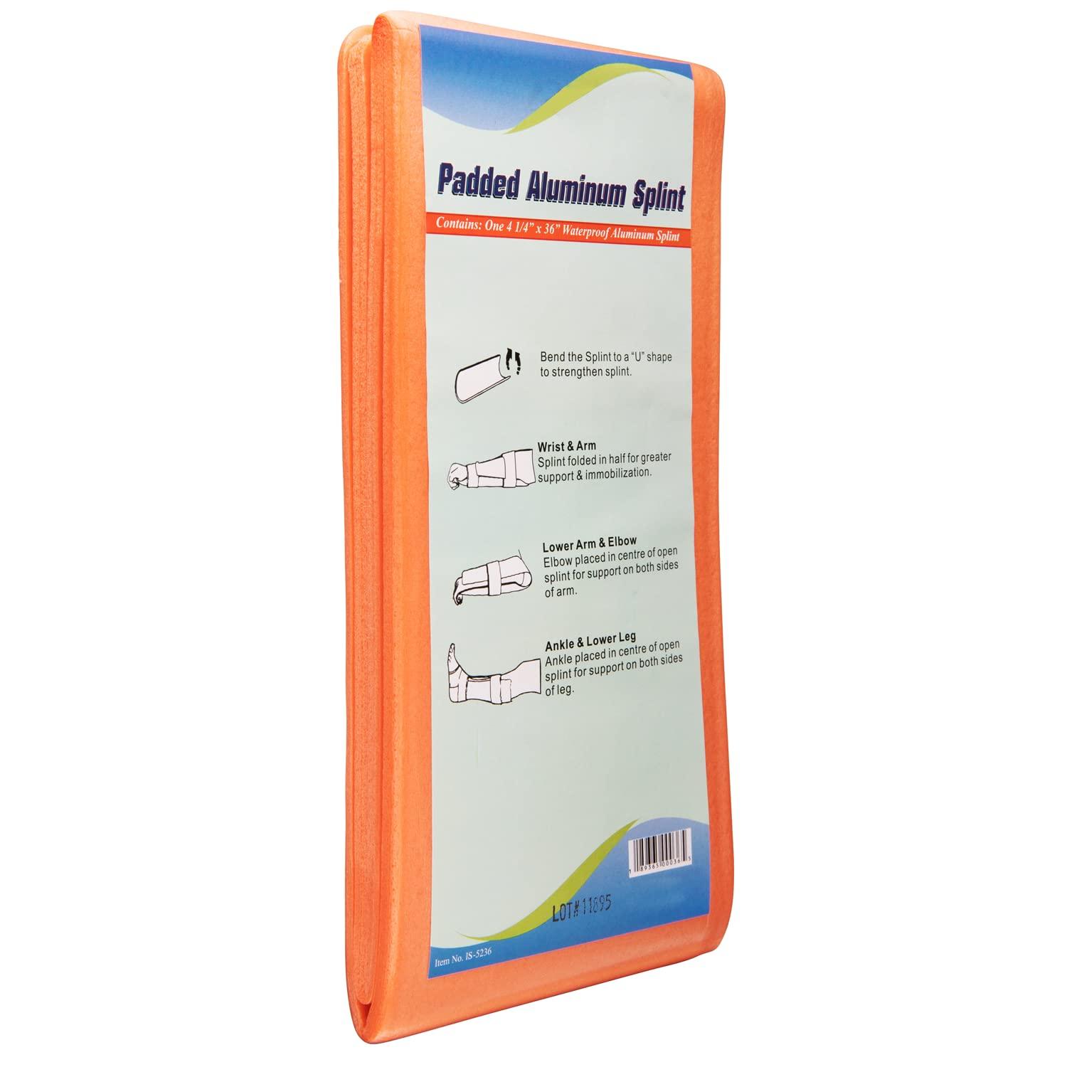 NOVAMEDIC Pack of 5 First Aid Aluminum Splints - 36 inch Universal ...