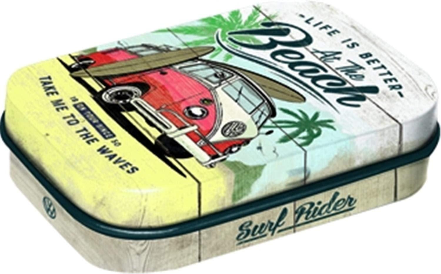 Nostalgic-Art Retro Pill Box - VW Bulli Beach Volkswagen Bus - Vintage ...