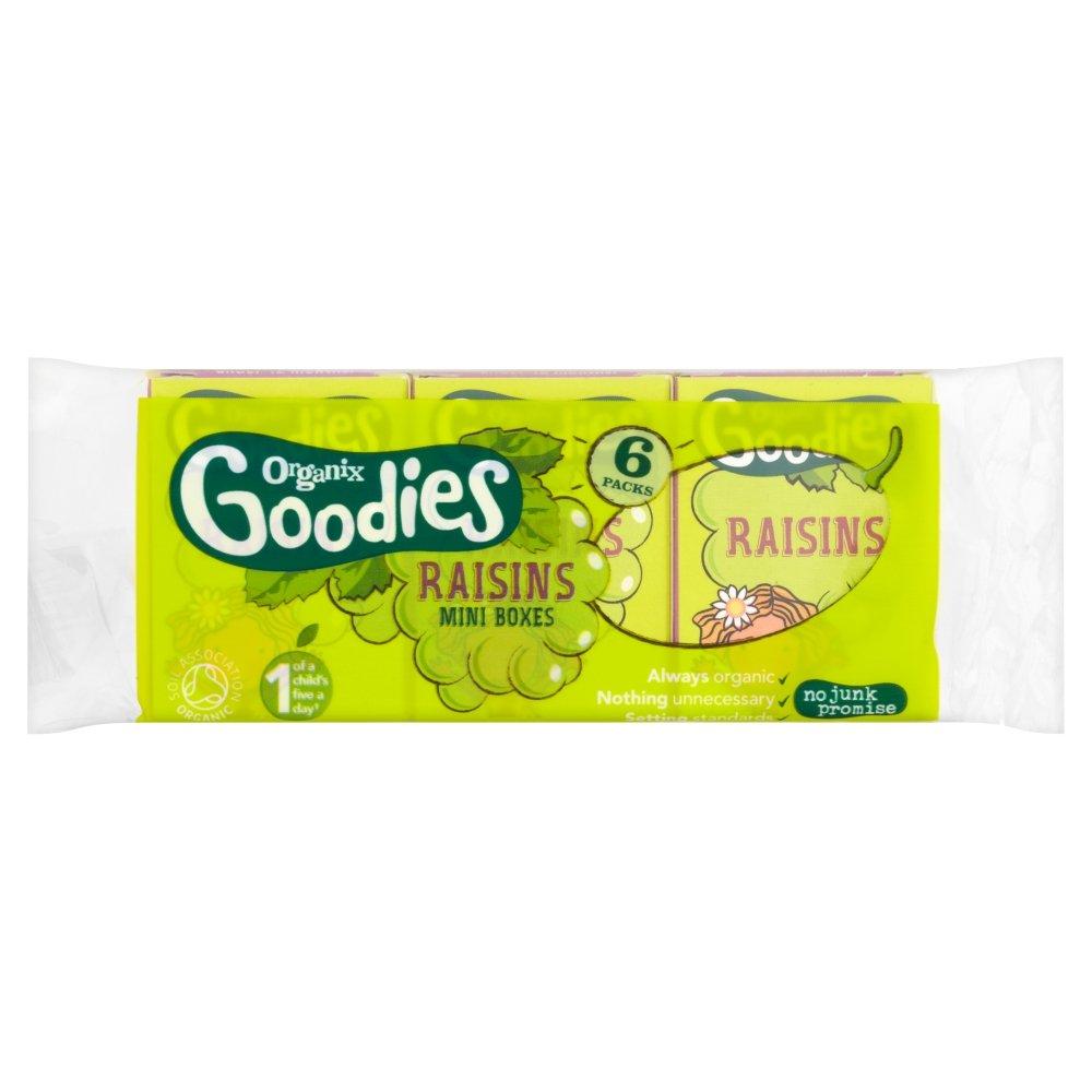 Organix Goodies Raisin Mini Boxes - 6 x 14g | Healthy Snack for Kids ...