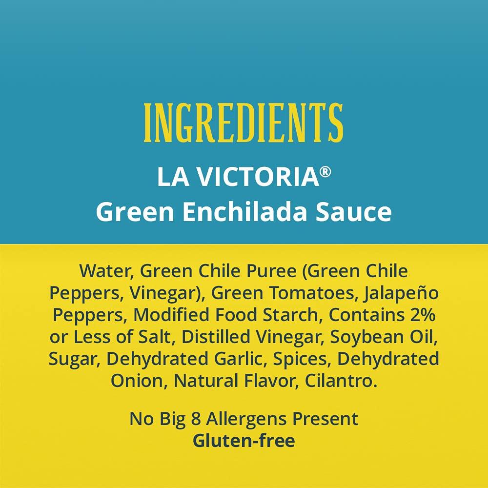 La Victoria Green Chile Enchilada Sauce Mild 28oz - Pack of 12 ...