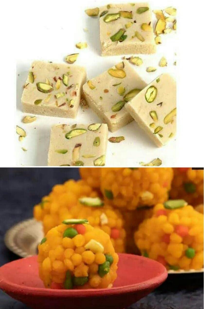 Two Different Types Of Delicious Indian Traditional Sweets Raksha ...