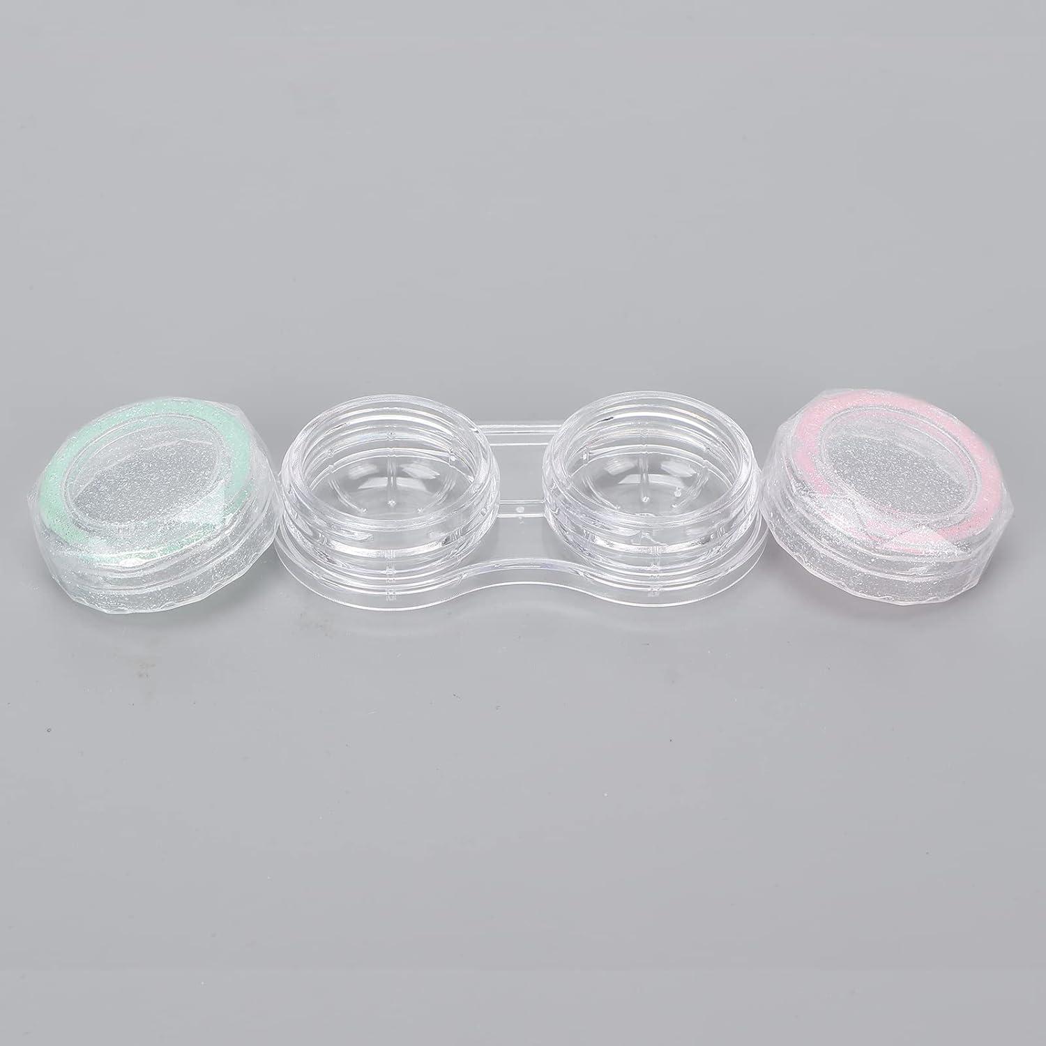 NATUDECO Contact Lens Storage Container Kit - 2 Sparkles Boxes with ...