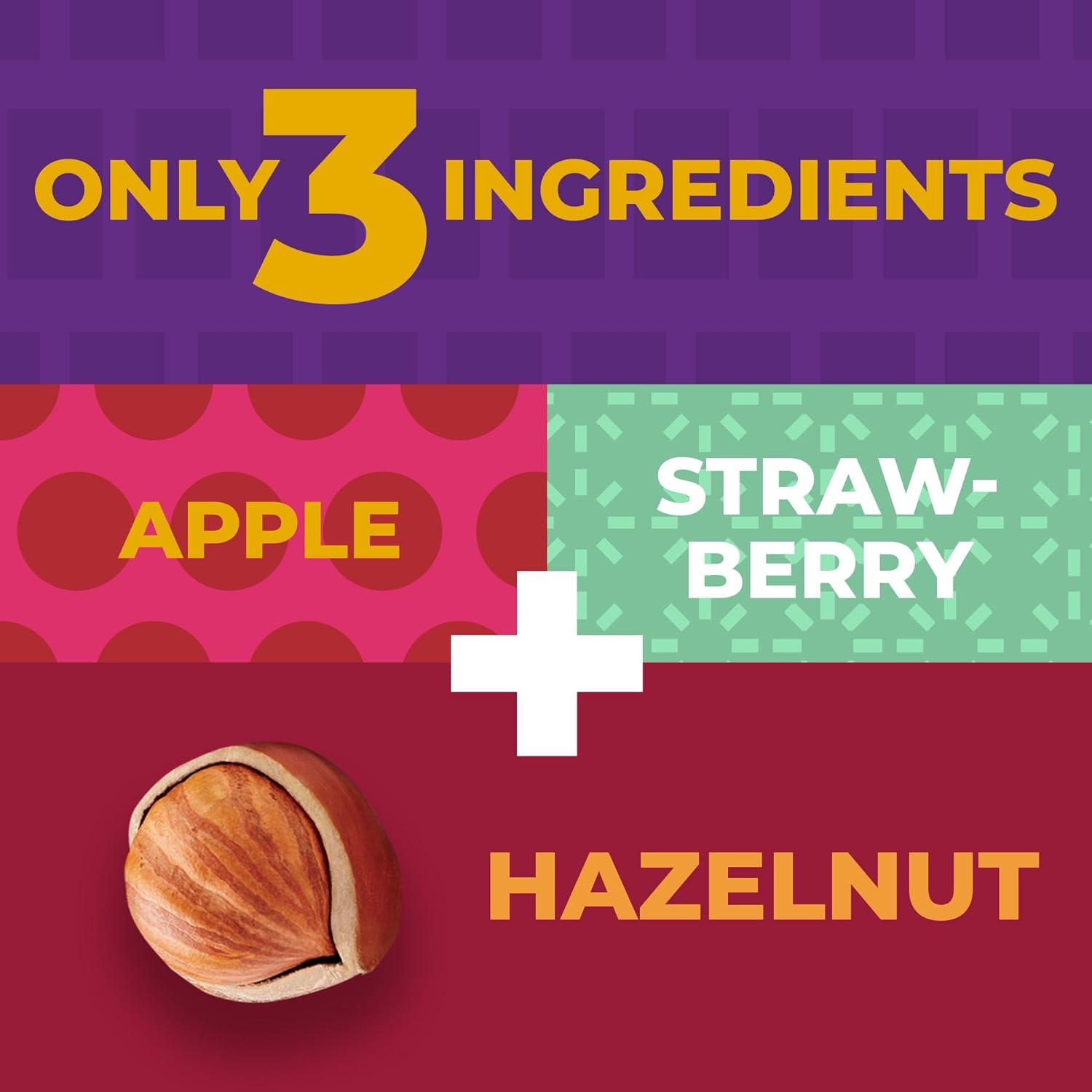 Zest Delites Hazelnut Dried Fruit Leather Snack Bars - 25g x 8 - Vegan ...