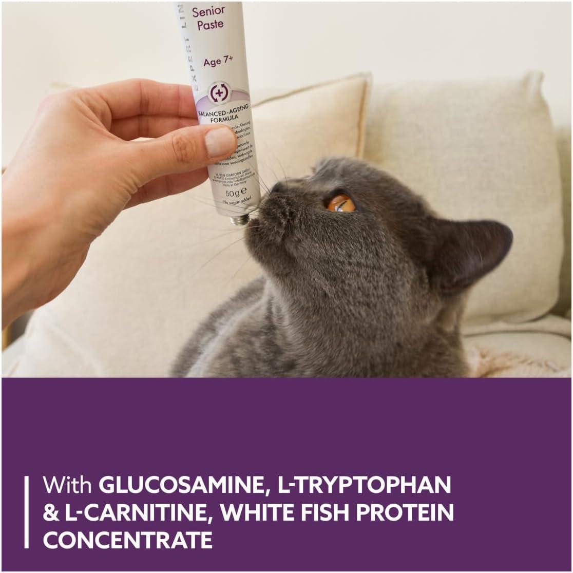 GimCat EXPERT LINE Senior Paste - This functional cat snack supports ...