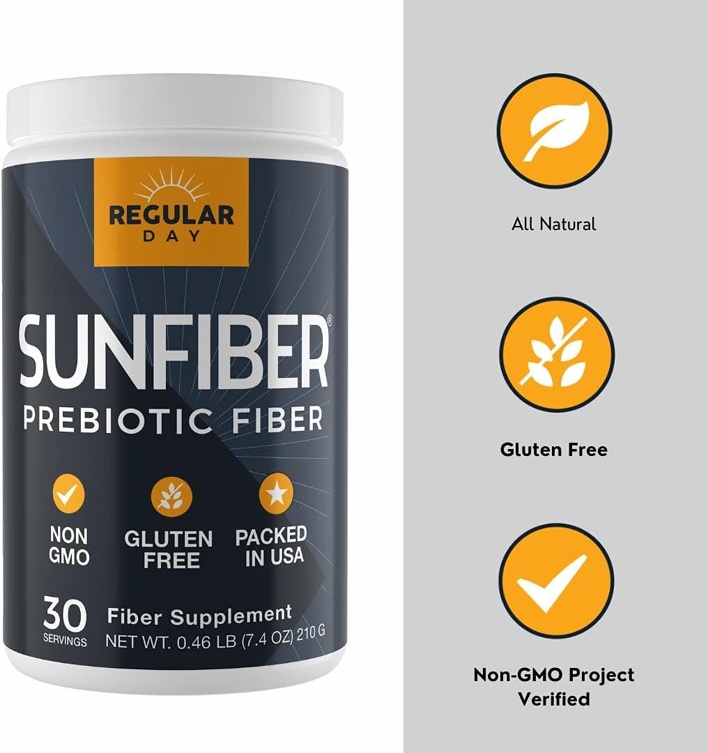 REGULAR DAY Prebiotic Fiber Supplement - Promotes Gut Health | Gluten ...