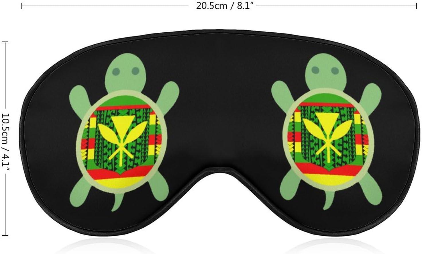 Tribal Kanaka Maoli Flag Turtle Sleep Mask - Adjustable Strap for ...