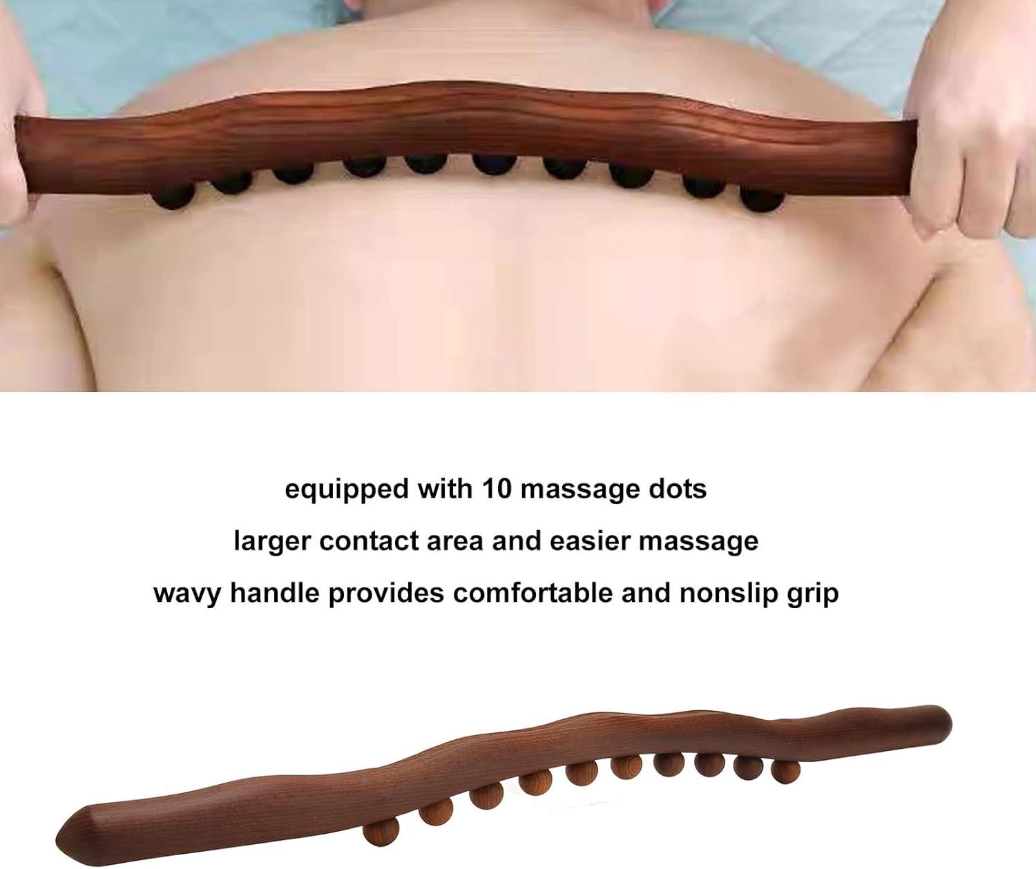 Carbonized Beech Massage Board with 10 Non-Slip Points - Perfect for ...
