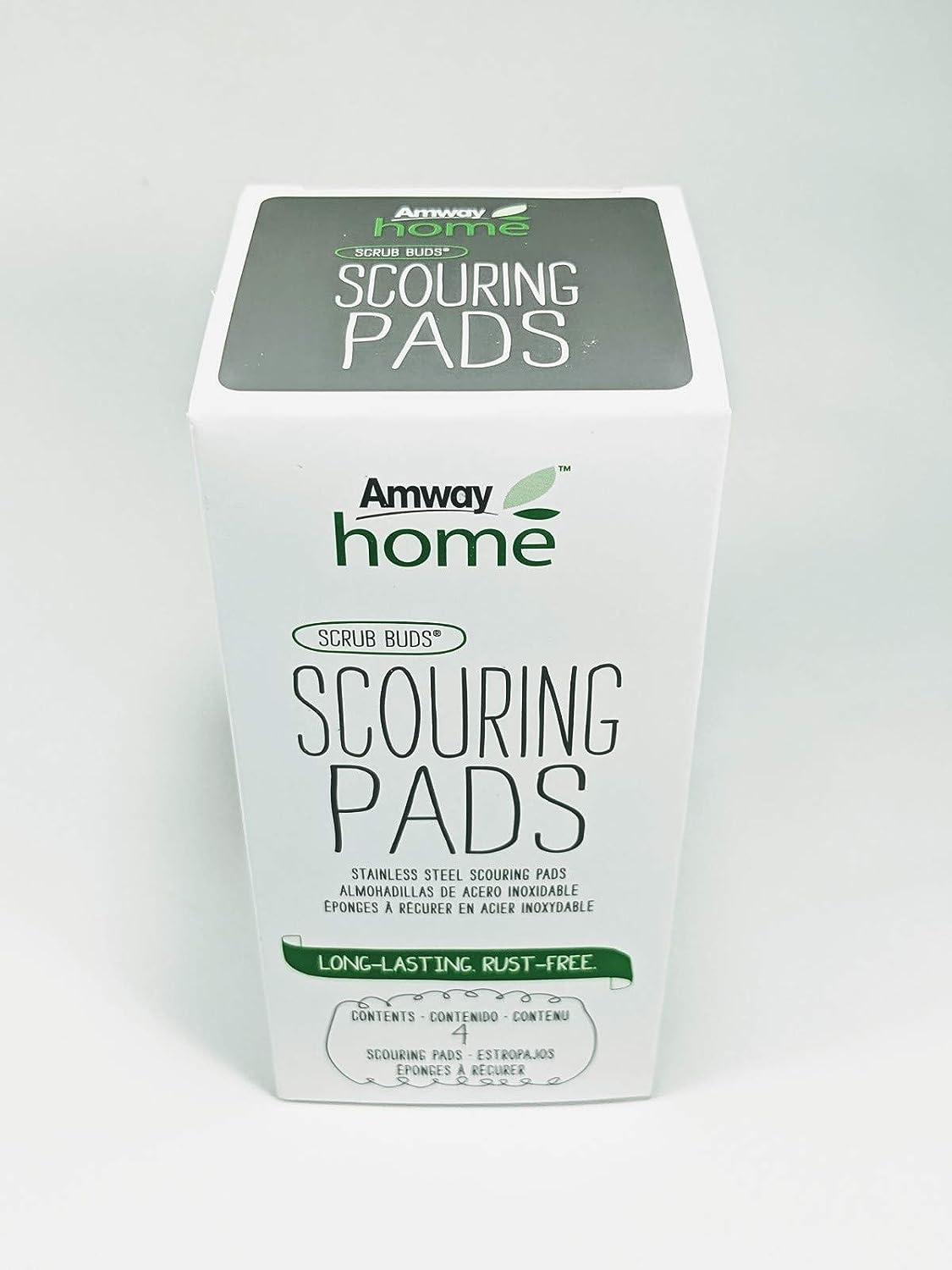 Amway Stainless Steel Scouring Pads - 4 Pack | Scrub Buds for Tough ...