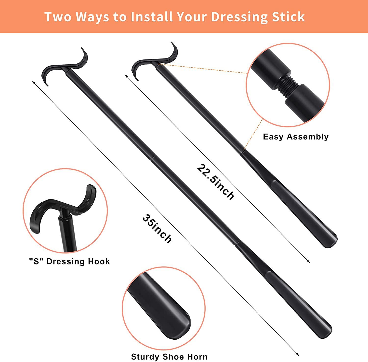 8 in 1 Hip Knee Kit with 32 Reacher Grabber, Trash Pickers, Sock Aid ...