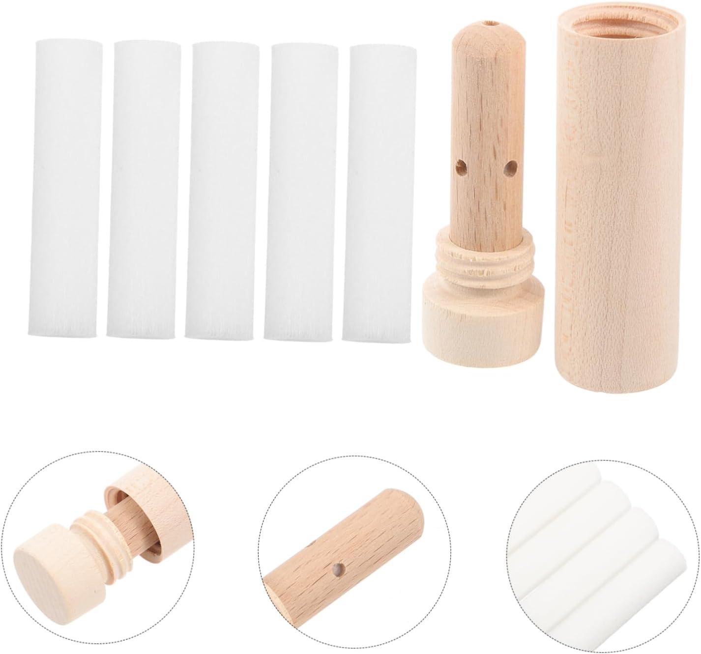 Wooden Incense Sticks Set with Nasal Tube Inhaler - Fragrance Sniffing ...