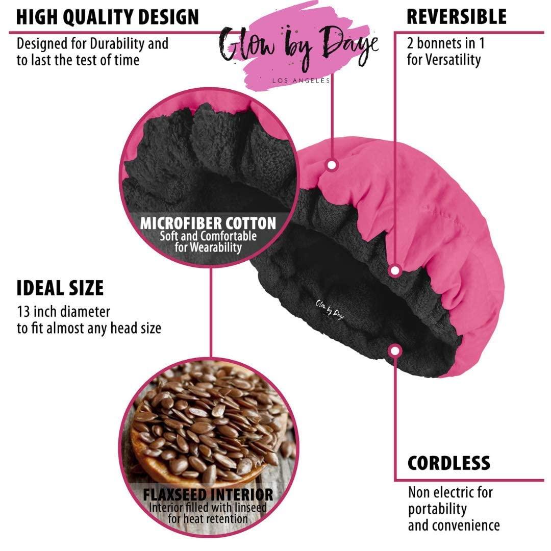 Glow by Daye Cordless Deep Conditioning Heat Cap - Microwavable Hair ...