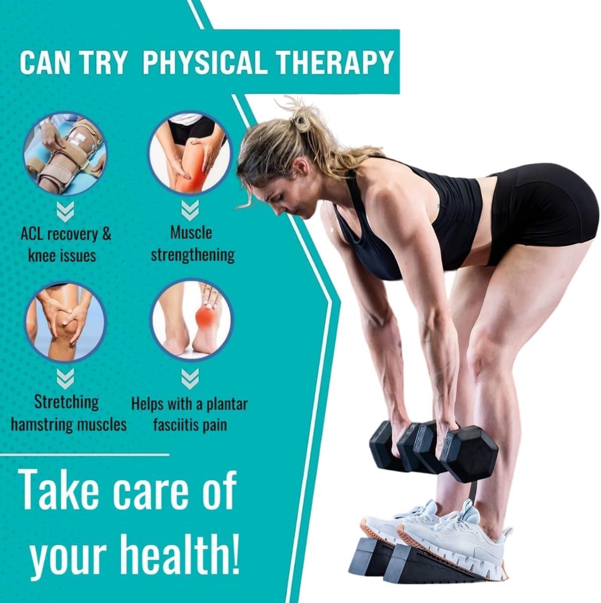 Slant Board for Calf Stretching 5 Adjustable Angles Foot Block ...