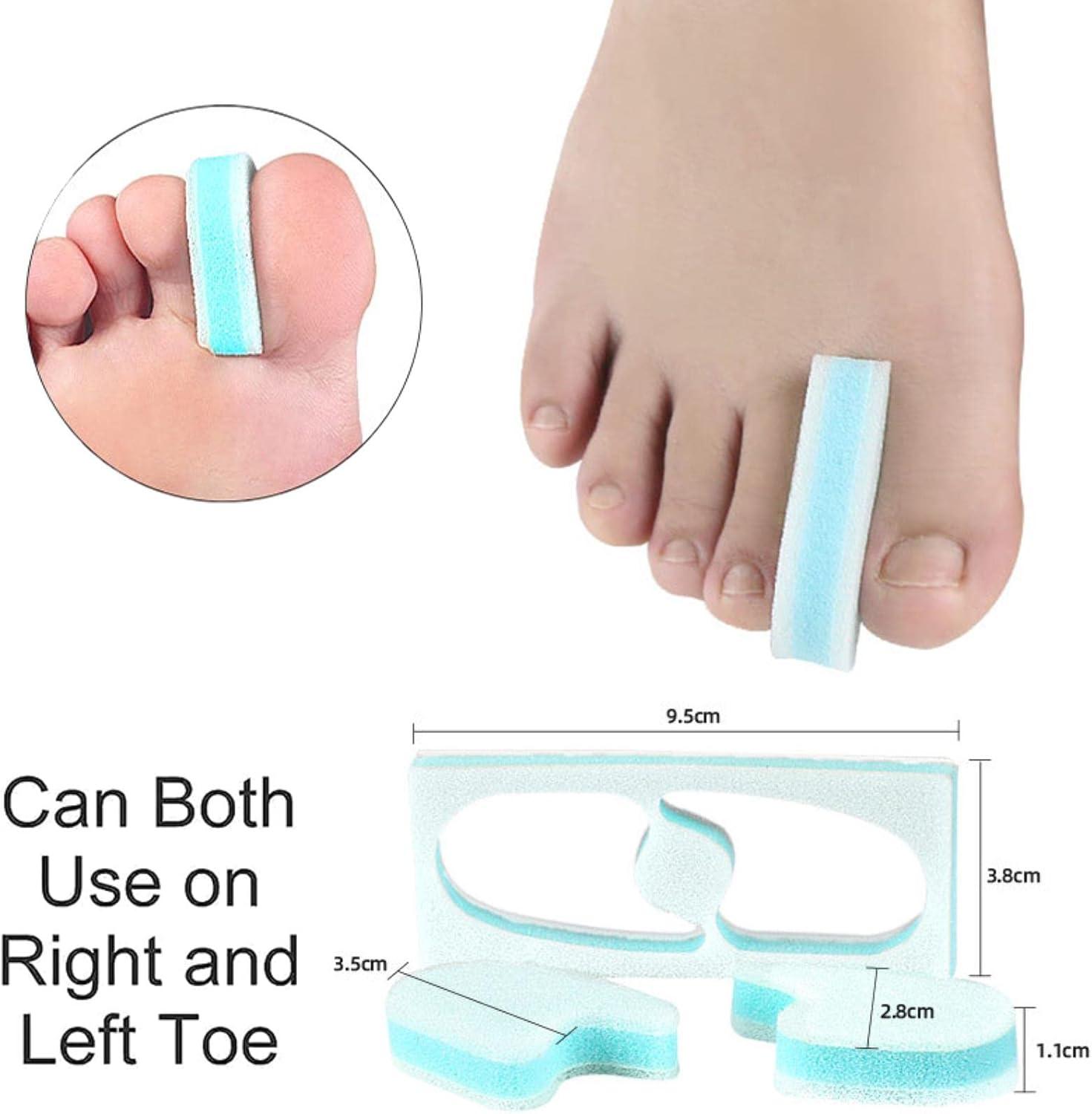 Haosem Foam Toe Separator 2 Pieces for Overlapping Toes & Hammer Toe ...