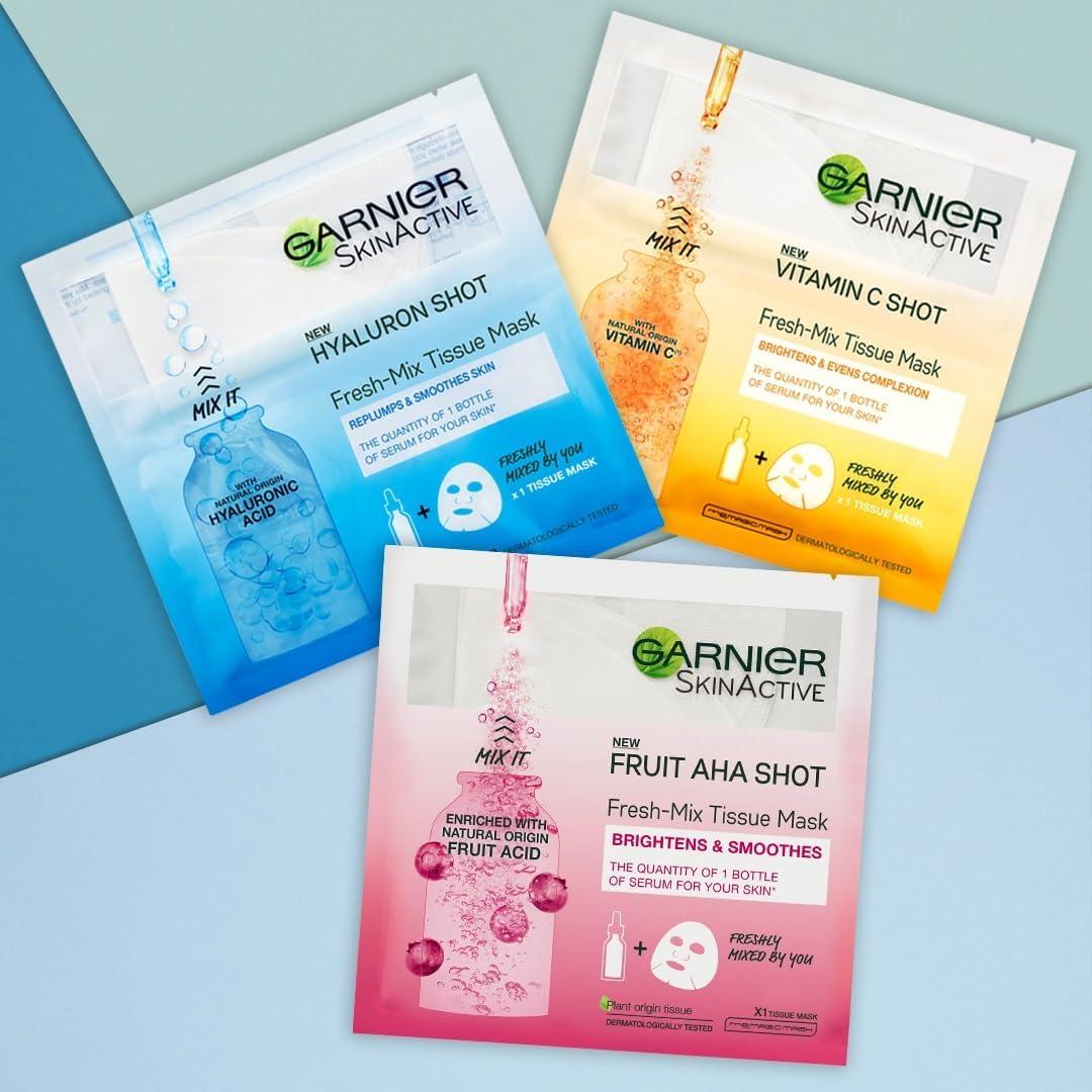 Garnier Fresh-Mix Vitamin C Brightening Tissue Face Sheet Mask 33g ...