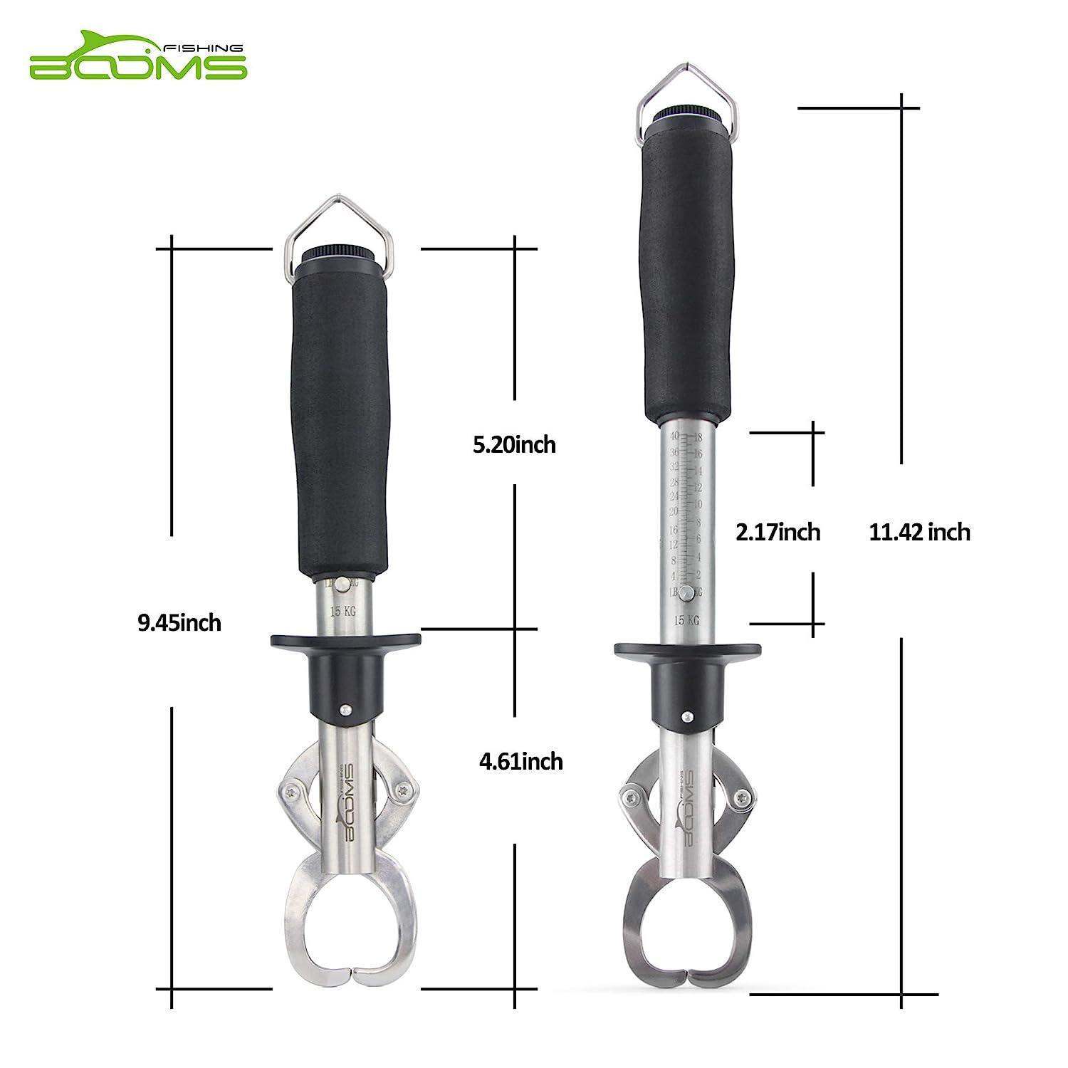 Booms Fishing G1 Fish Gripper with Built-in Scale - Securely Grip and ...