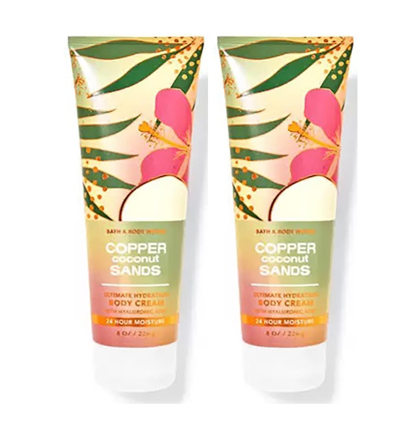 Bath and Body Works Copper Coconut Sands Body Cream Gift Set - 2 Pack ...