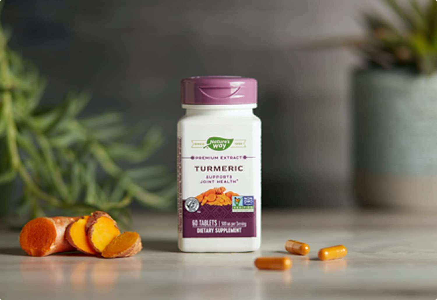 Nature's Way Turmeric 95% Curcuminoids - Vegan, TRU-ID Certified, 60 ...