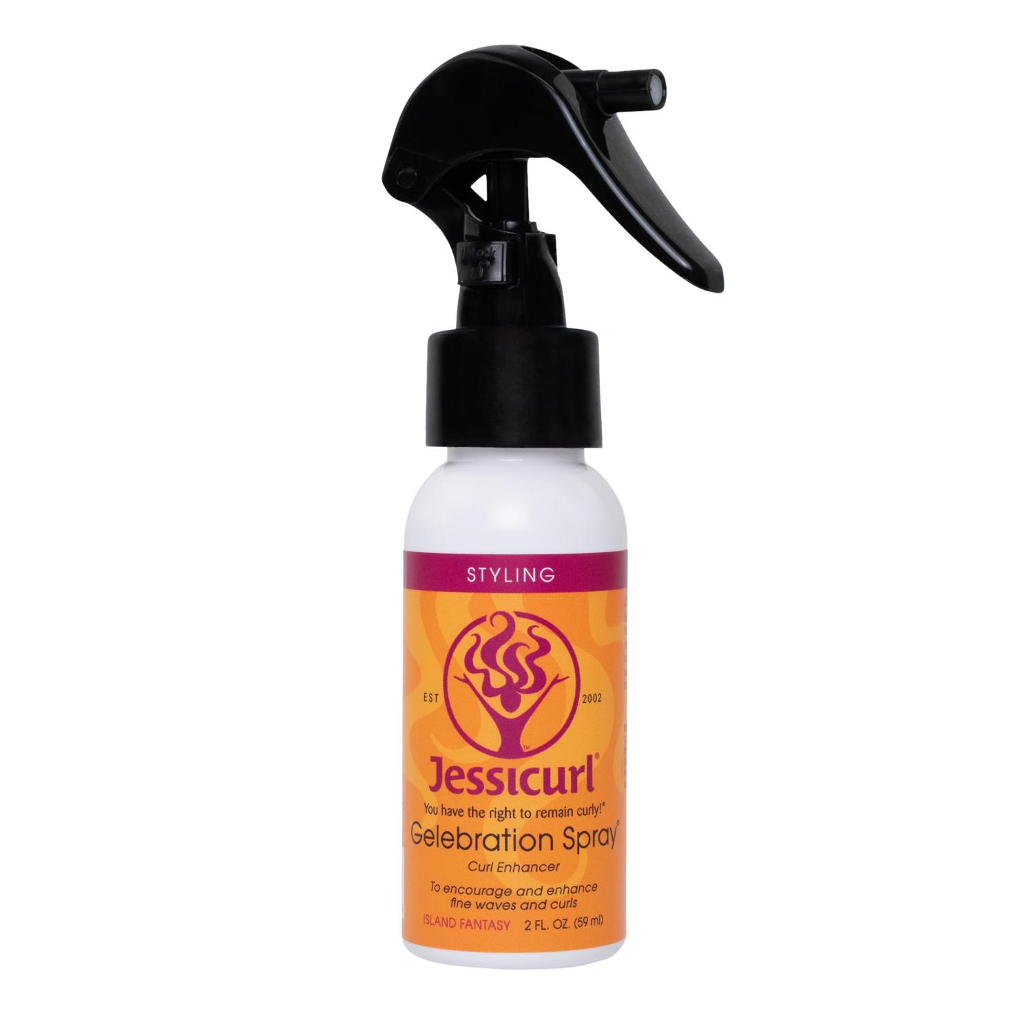 Jessicurl Gelebration Spray Island Fantasy 2 Fl oz. Curl Enhancer for ...