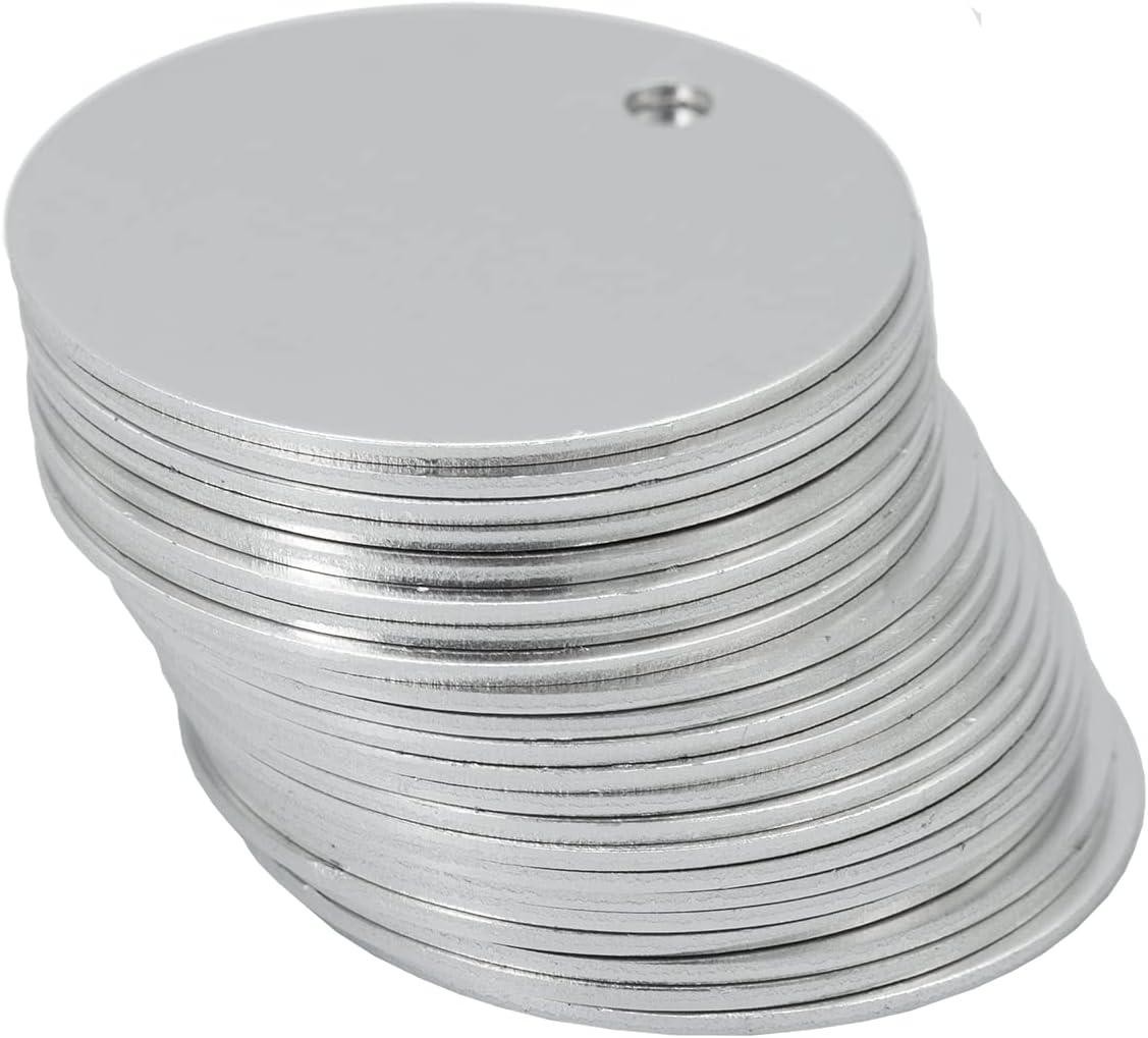 StayMax Round Aluminum Blank Tags Stamping Blanks Engraving Blanks 25 ...