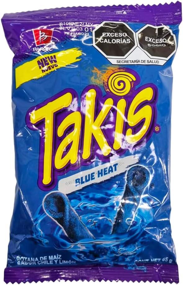 Takis Blue Heat 65g / Authentic Mexican Blue Takis Hot Rolled Tortilla ...