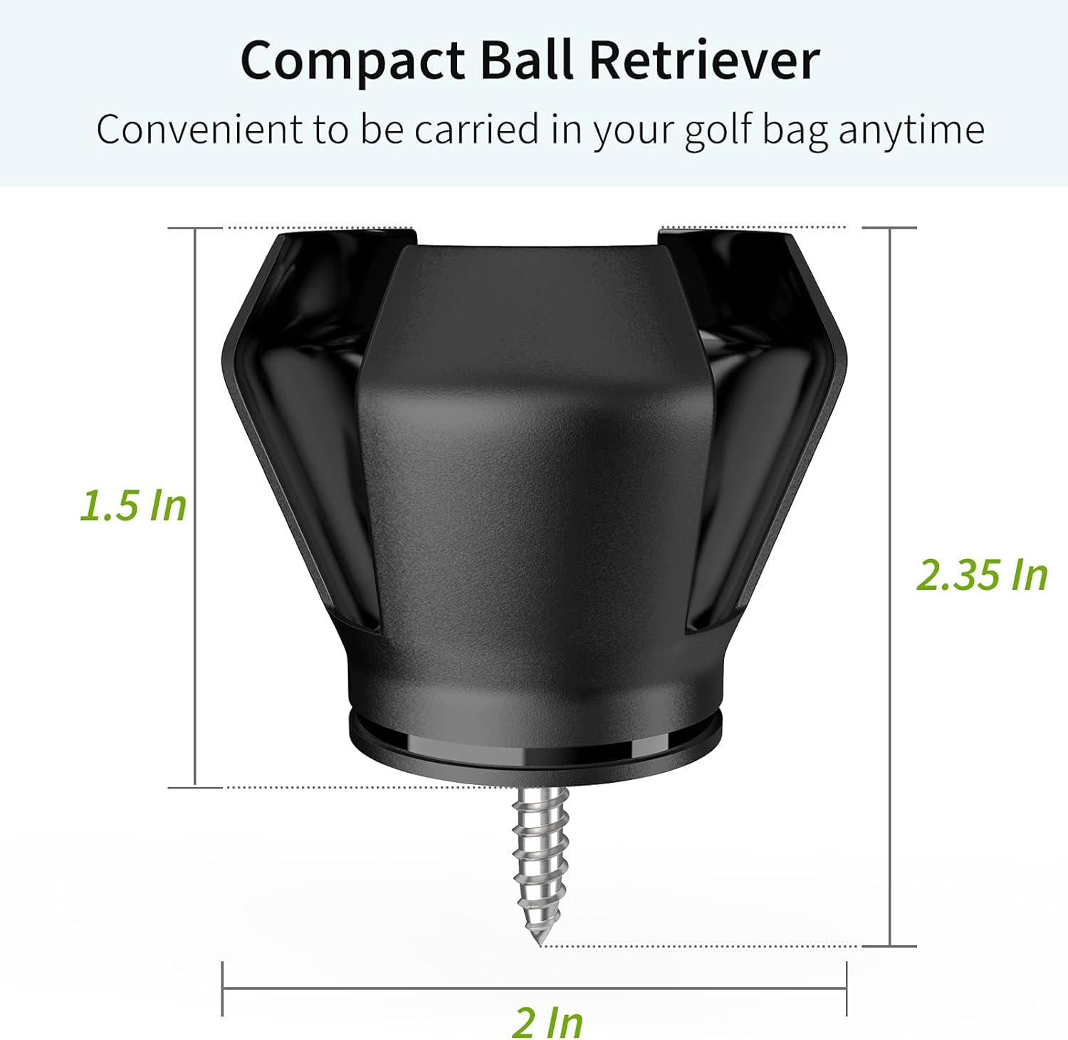 Vibit Golf Ball Retriever Grabber 3-Pack - Portable Putters Pick-up ...