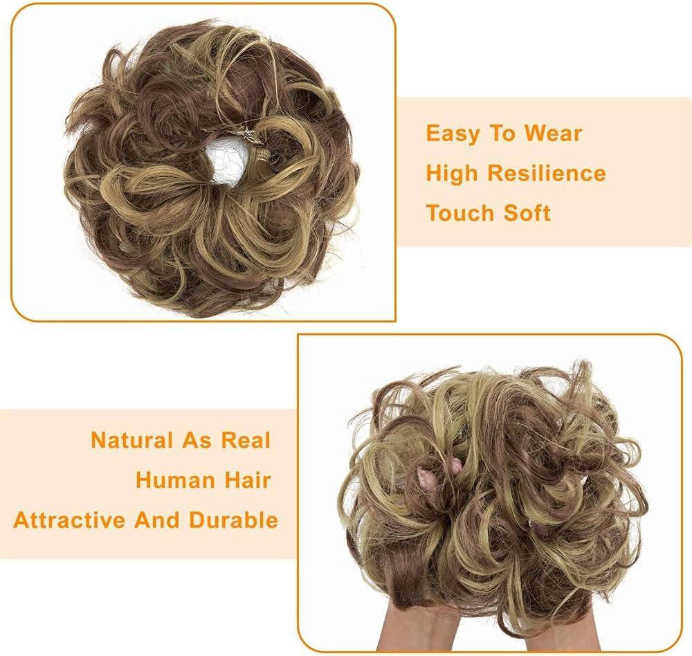 Messy Bun Hair Piece Updo Scrunchie Extension Ponytail Hair Accessory ...