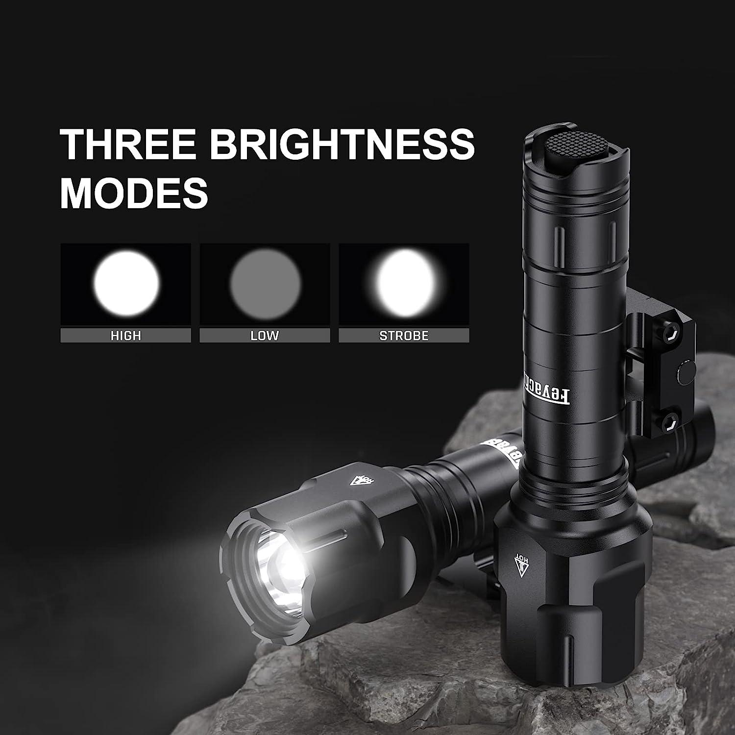Feyachi 1200 Lumen Tactical Flashlight with Pressure Switch | 3 Modes ...
