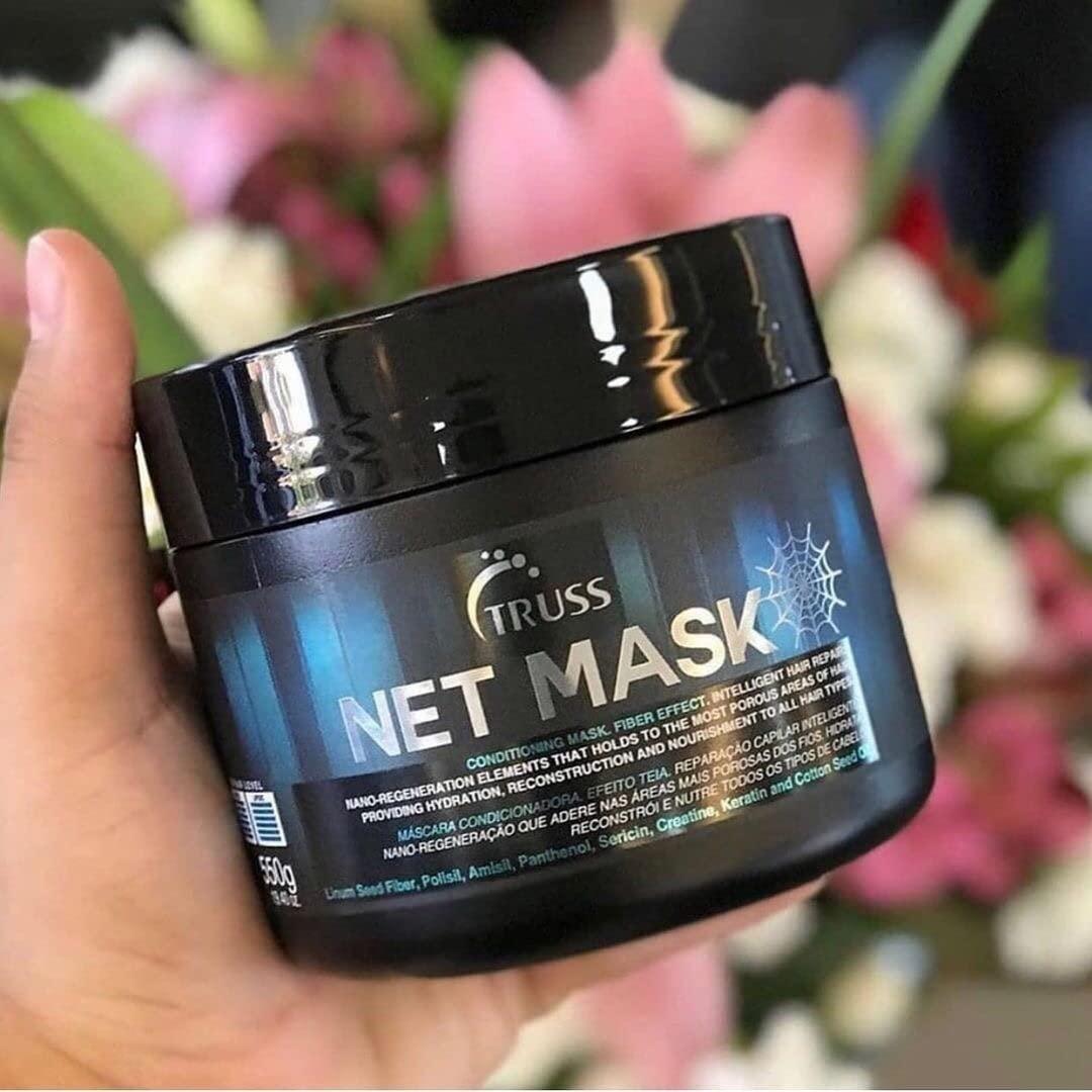 TRUSS Hair Mask Bundle: Net Mask Intensive Repair + Fluid Fix Heat ...