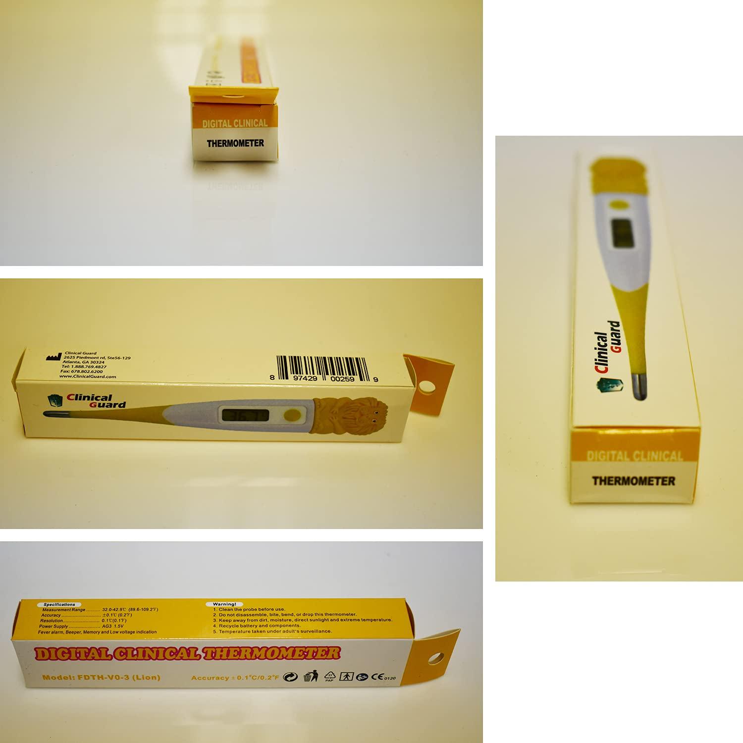Clinical Guard Lion Themed Digital Fever Thermometer for Adults and ...