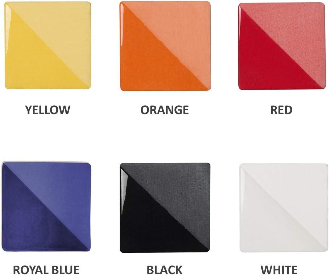 Speedball Underglaze 6-Color Underglaze Set School Pack 16 Ounce Jars ...