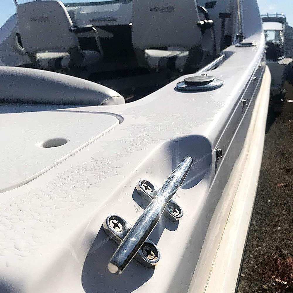 MIZUGIWA Stainless Steel Boat Cleat | Marine Dock Cleat Open Base 4 ...
