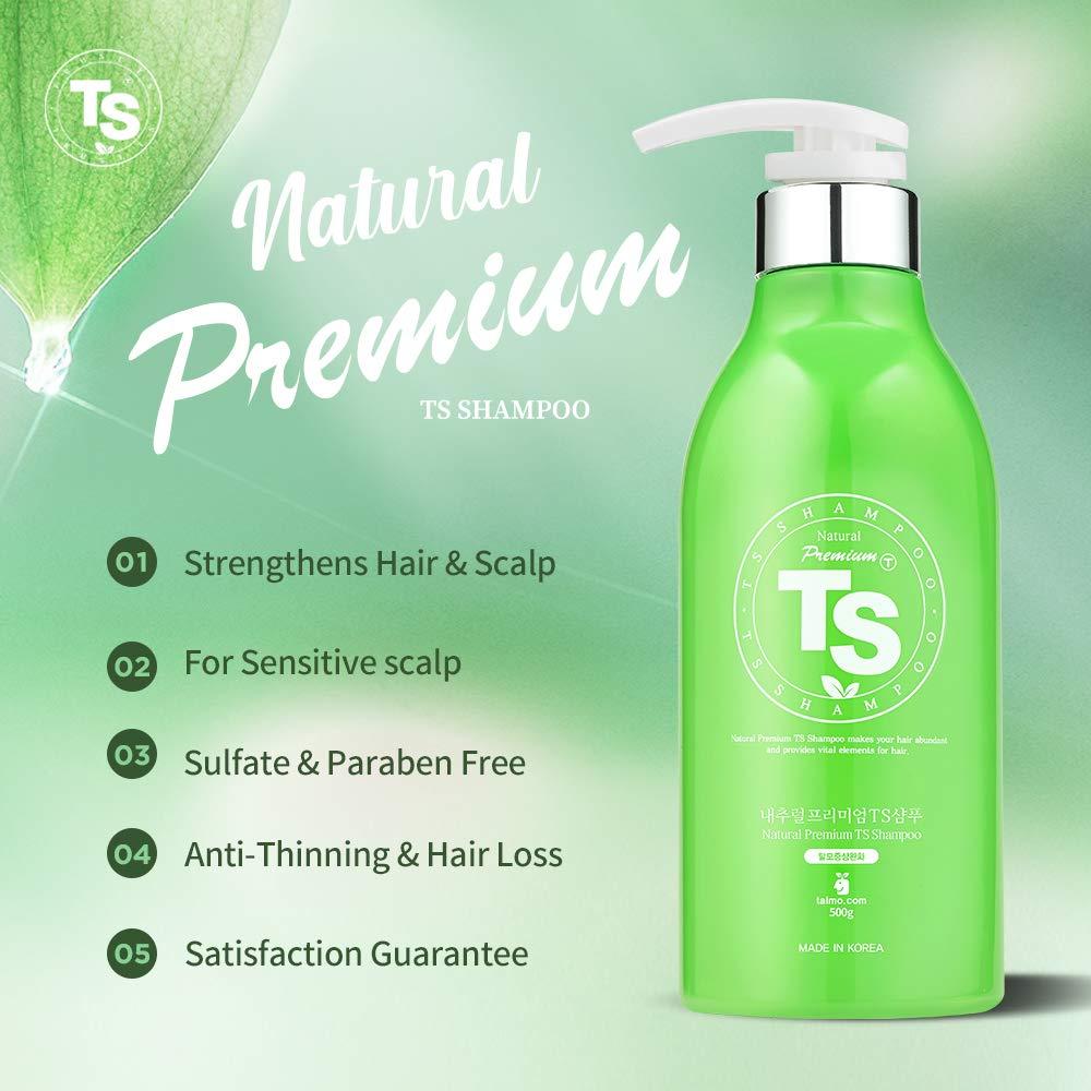 Natural Premium TS Shampoo (16.9 Fl Oz) for Thinning Hair & Hair Loss ...