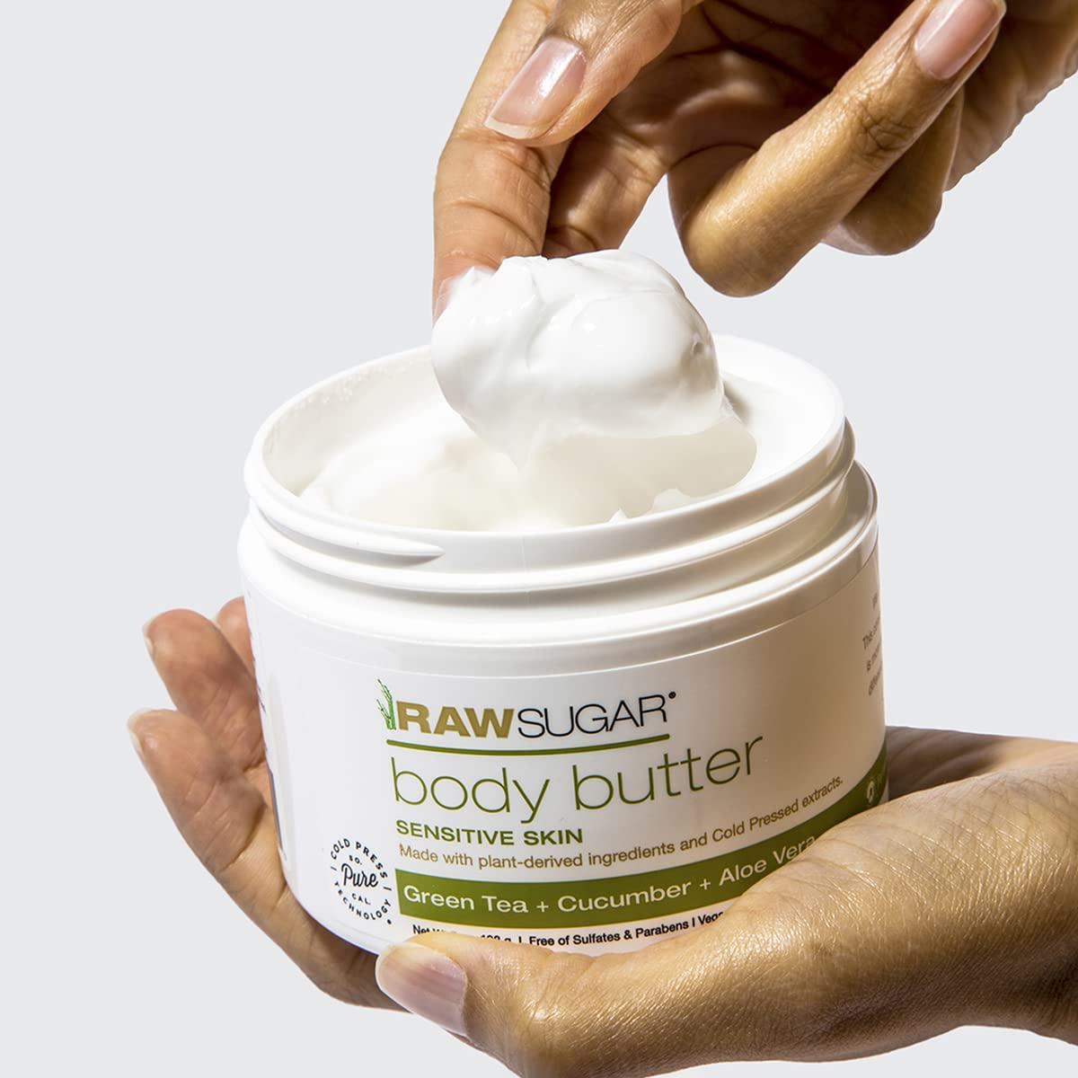 Sensitive Skin Body Love Bundle: Green Tea + Cucumber + Aloe Vera Body ...
