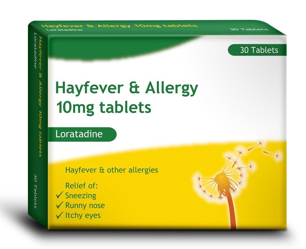Loratadine 10mg Tablets x 30 for Hayfever & Allergy Relief - GSL ...