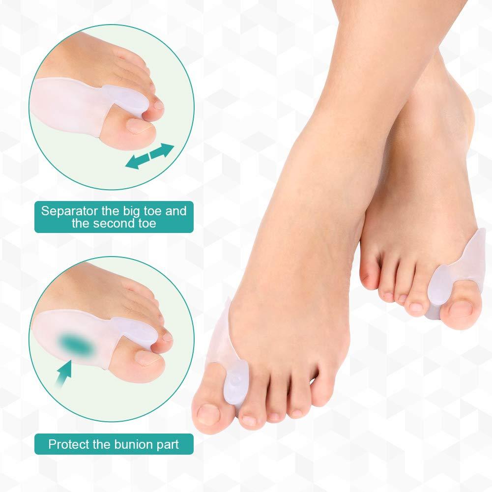 Toe Separators Hammer Toe Straightener 4 Pack - Gel Spreader for ...