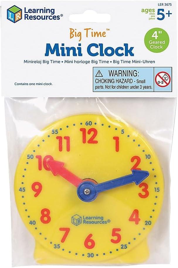 Buy Learning Resources Mini Clock - Smartpack for Math Lessons Ages 5 ...