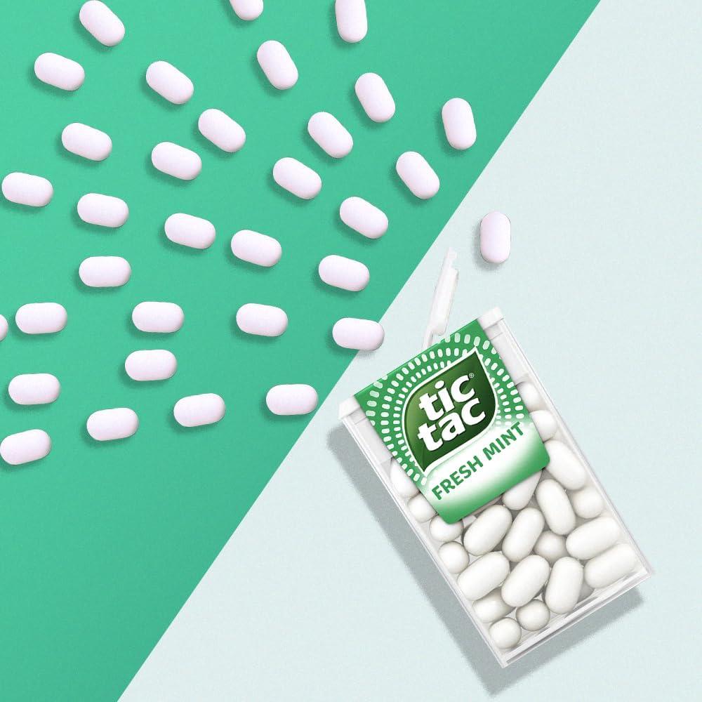VR Angel Fresh Mint Tic Tac Mint Sweets - 8 Count Pack for Instant ...
