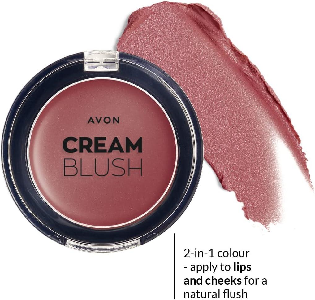 Avon Soft Plum Cream Blush - Lightweight & Easy-to-Blend Formula for ...